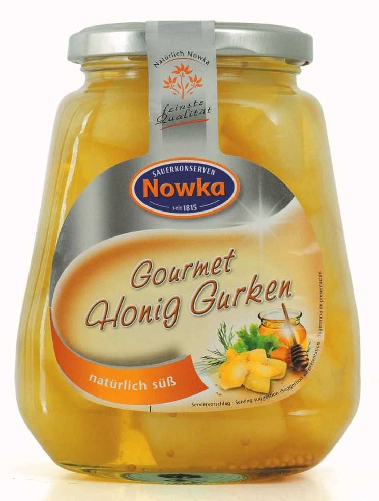 Nowka Gourmet Honig-Gurken 580 ml | Honiggurken | Gurken | Alfred Paulsen