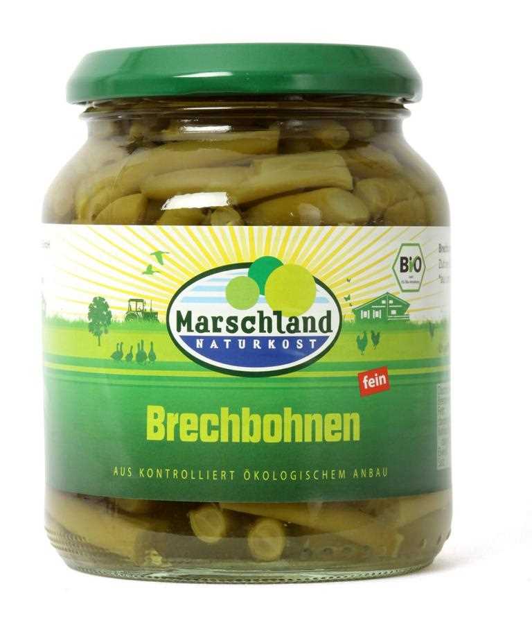 Marschland Bio-Grüne Brechbohnen 370 ml | Bohnen | Gemüse | Alfred Paulsen