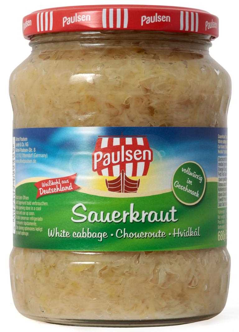 Paulsen Sauerkraut 720 ml | Sauerkraut | Sauerkraut | Alfred Paulsen